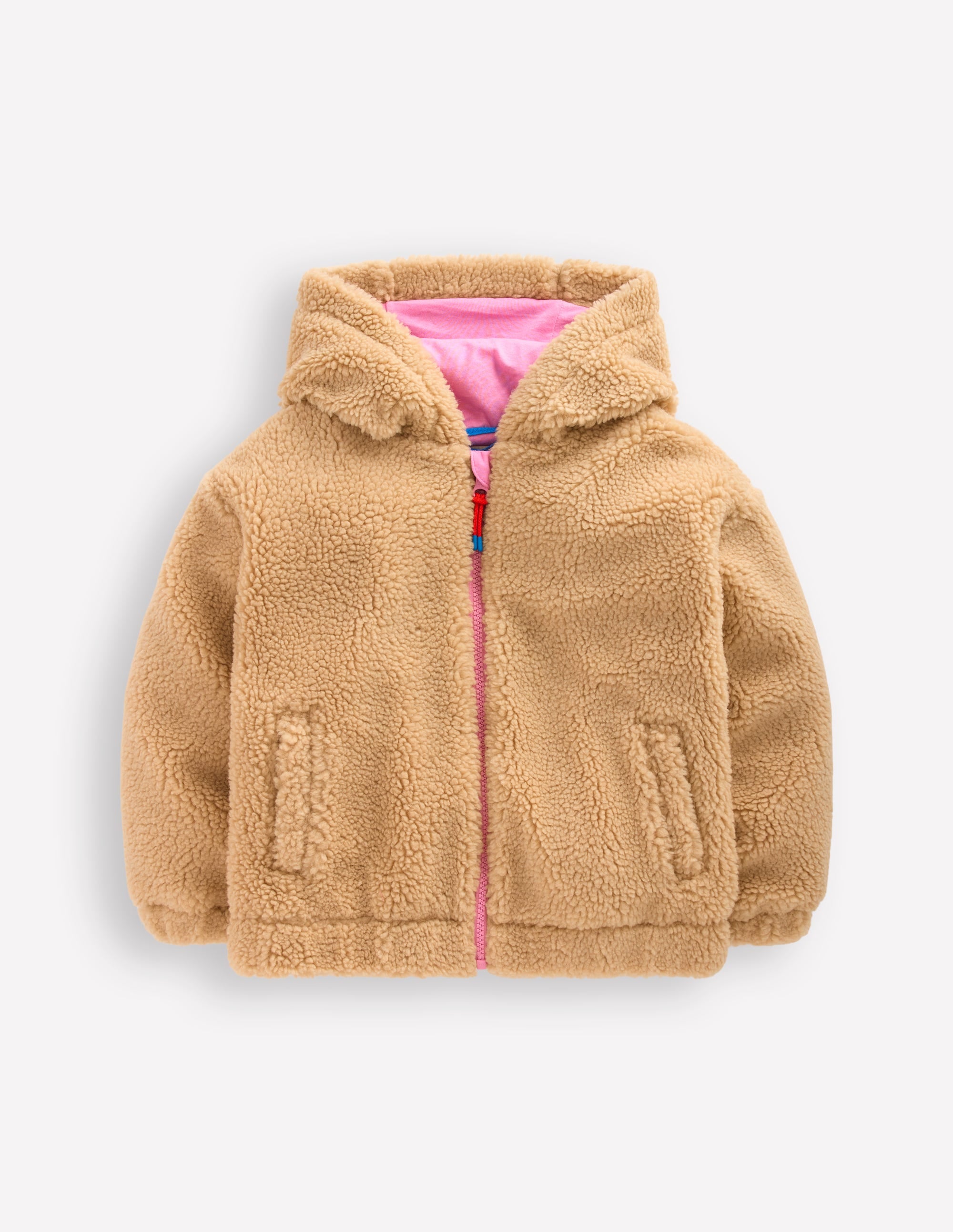 Relaxed Borg Zip-through-Love Applique Borg | Boden Global
