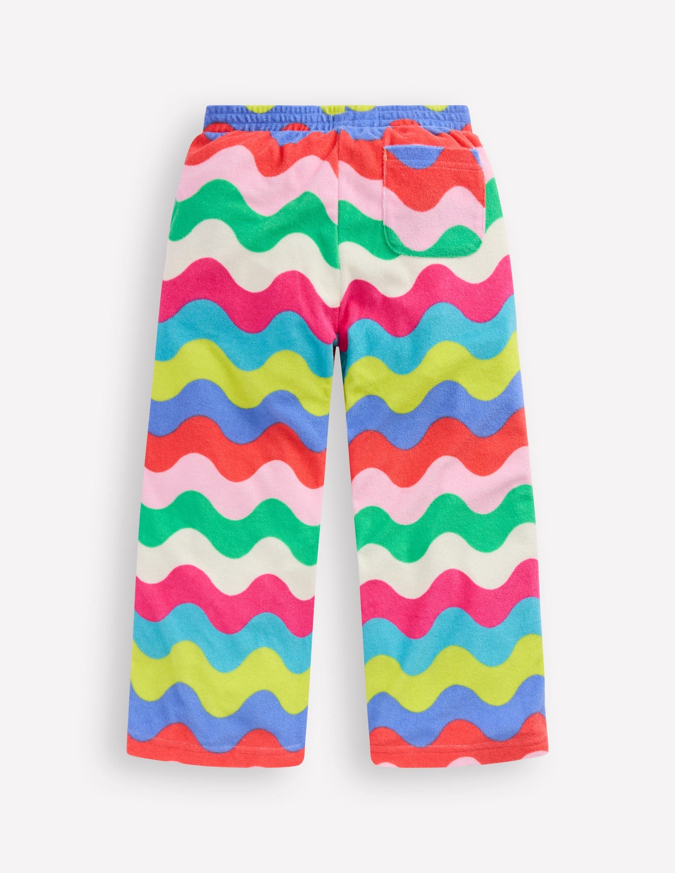 Straight Towelling Trousers-Multi Wave Stripe | Boden Global